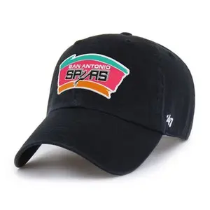 '47 47 San Antonio Spurs Hardwood Classics Clean Up Adjustable Hat Black