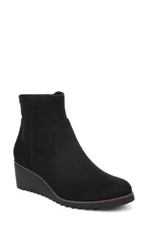 LIFESTRIDE Zionne Wedge Ankle Bootie - Black