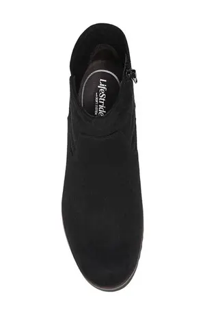 LIFESTRIDE Zionne Wedge Ankle Bootie - Black