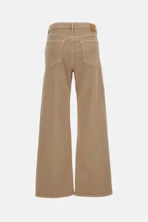 Ag Wide Leg Jeans - Beige