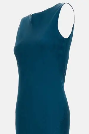 Max Mara Abito Lungo In Envers Satin