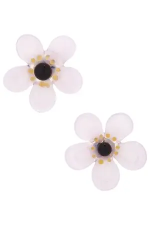 Alaïa Bloom Earrings In Pink
