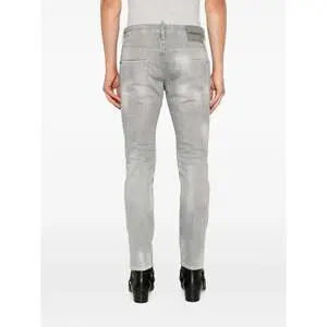Dsquared2 Grey Denim Slim-fit Jeans