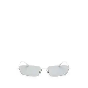 Gucci Tone Rectangle Frame Sunglasses - Silver