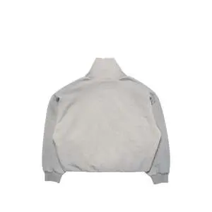 Acne Studios Grey Logo Print Funnel Neck Sweatshirt - Gray