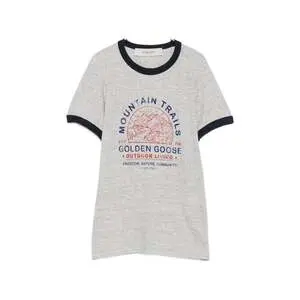 GOLDEN GOOSE Grey Tops T-shirts & Jerseys - Gray