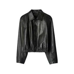LEMAIRE Leather Jacket - Black