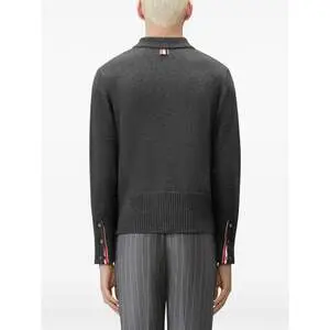 Thom Browne Grey Polo Shirts - Gray