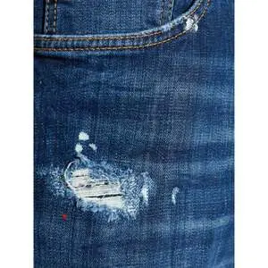 Dsquared2 Denim Jeans With Paint Splatter Effect