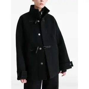 LEMAIRE Coats Single Breasted Coats - Black