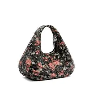GANNI Embellished Floral Print Tote Bag With Detachable Shoulder Strap