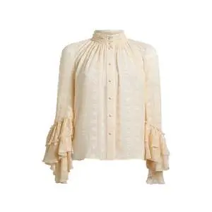 Etro Fil Coupé Paisley Jacquard Blouse - Cream