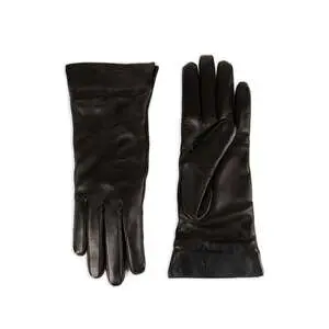 ANN DEMEULEMEESTER Leather Gloves - Black