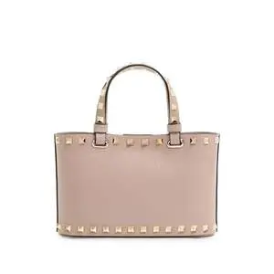 Valentino Garavani Studded Tote Bag With Chain Strap - Pink