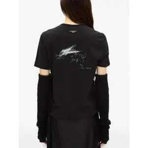 ANN DEMEULEMEESTER Rib-knit Silk & Mohair Gloves