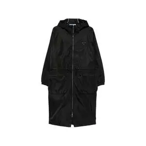 Prada Coats Oversized Coats - Black