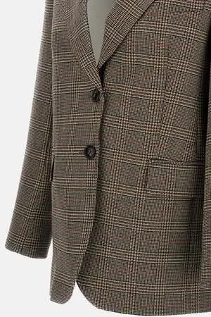 Max Mara Single-breasted Wool Blazer - Multicolor