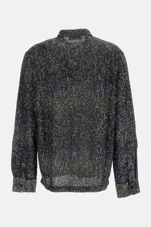 Missoni Oversized Shirt With Greek Key Motif And Sequins - Multicolor