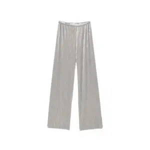 FORTE_FORTE FORTE FORTE Grey Palazzo Pants With Plissé Effect Gray