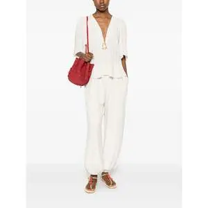 FORTE_FORTE Neutrals Trousers Track Pants