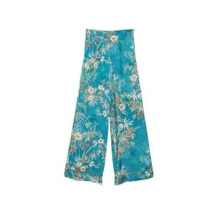 FORTE_FORTE Wide Leg Palazzo Pants - Blue