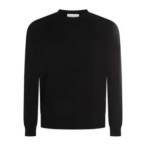 Malo Cashmere Crew Neck Raglan Sleeve Sweatshirt - Black