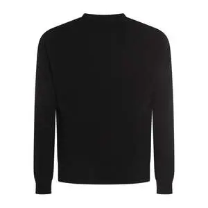 Malo Cashmere Crew Neck Raglan Sleeve Sweatshirt - Black