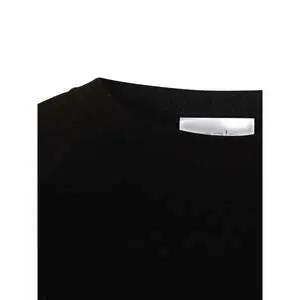 Malo Cashmere Crew Neck Raglan Sleeve Sweatshirt - Black