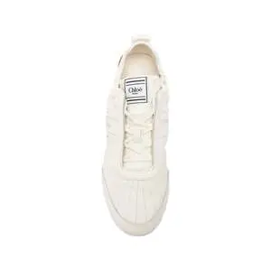 Chloé Off- Leather Trainers - White