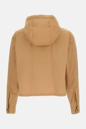 Moncler Cropped Hooded Cotton-blend Jacket - Multicolor