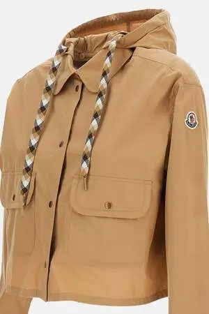 Moncler Cropped Hooded Cotton-blend Jacket - Multicolor