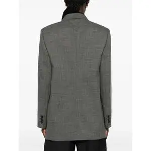 Prada Grey Jackets Blazers