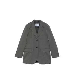 Prada Grey Virgin Wool Blazer - Gray