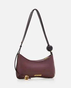 Jacquemus Le Bisou Perle Leather Shoulder Bag
