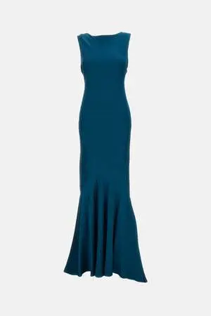 Max Mara Envers Satin Long Dress - Multicolor