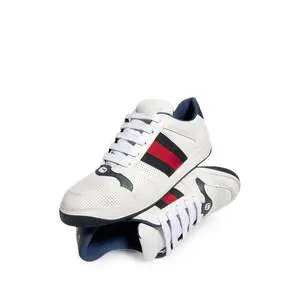 Gucci Low-top Trainers With Web-stripe Detail