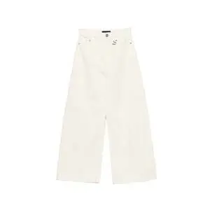 Sportmax Cotton Wide-leg Jeans - White