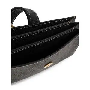 TOD'S T Timeless Plaque Leather Wallet - Black