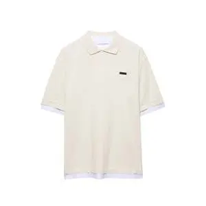 Prada Neutrals Polo Shirts - Cream