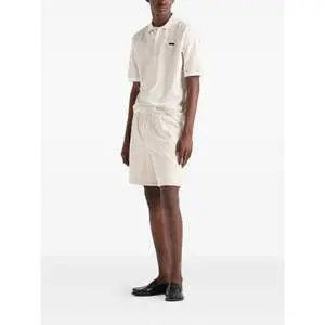 Prada Neutrals Polo Shirts - Cream