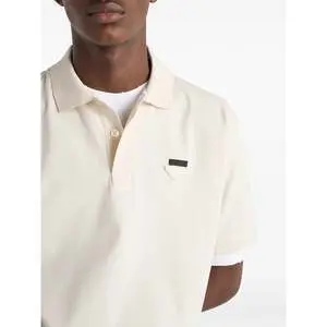 Prada Neutrals Polo Shirts - Cream