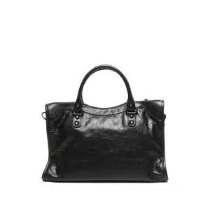 Balenciaga Leather Tote Bag - Black