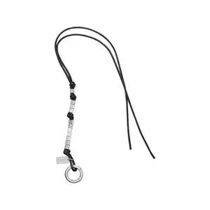 MAISON MARGIELA Leather Silver-tone Letter Bead Keyring