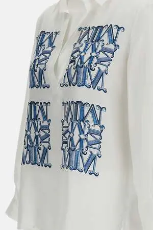 Max Mara Printed Silk Shirt - Multicolor