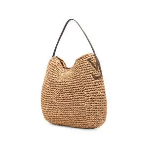 JW Anderson Raffia Woven Tote Bag - Cream