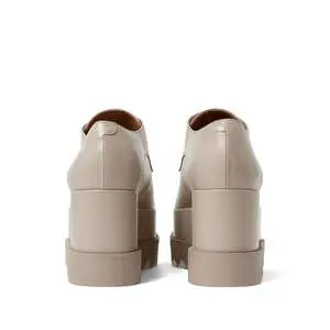 Stella McCartney Derby Shoes With Platform Sole - Cream