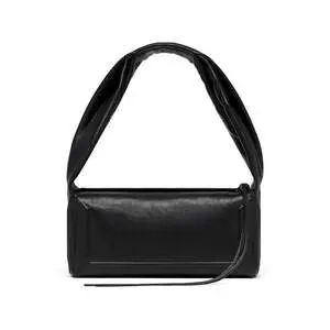 MAISON MARGIELA Leather Tote Bag With Signature Stitching - Black