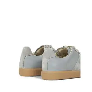 MAISON MARGIELA Low-top Paneled Suede And Leather Trainers - Blue