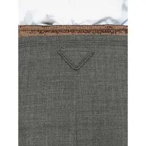 Prada Grey Skirts Pleated Skirts