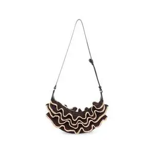 Zimmermann ZIMMERMANN Shoulder Bag With Ruffled Detailing Brown
